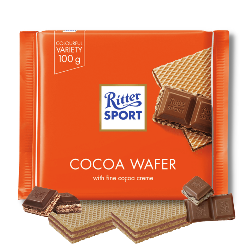 Ritter Sport Cocoa Wafer, 100 g - Black Vanilla Gourmet